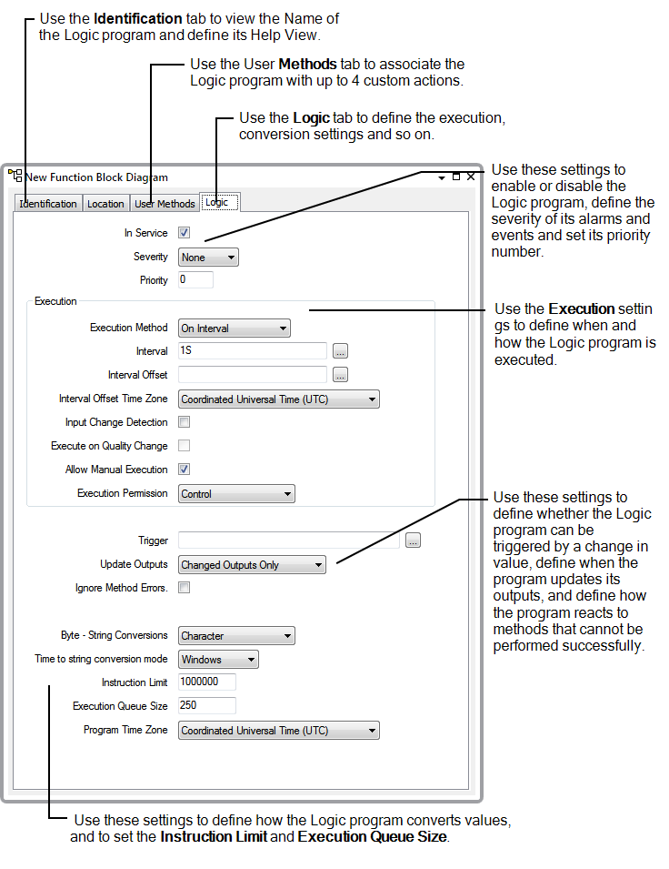 Logic Guide Configure An St Program Ladder Diagram Sfc Or Fbd Logic Program Properties And